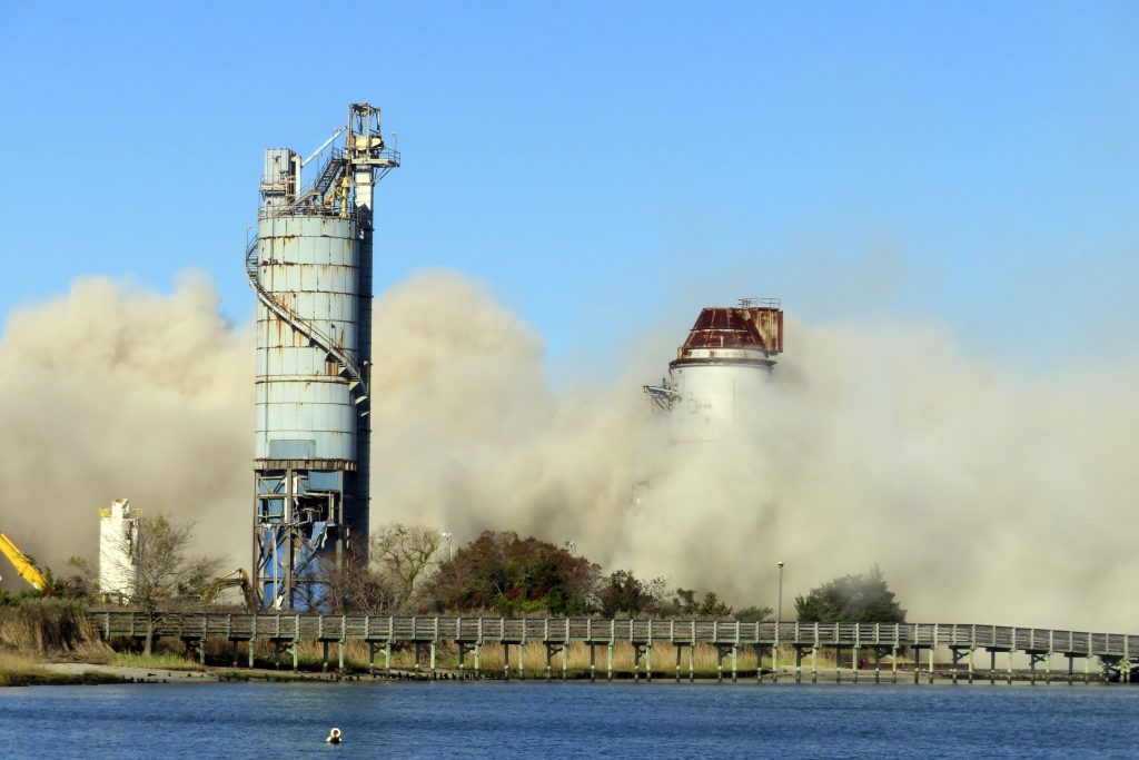 Former coal-fired power plant razed to make way for offshore wind ...